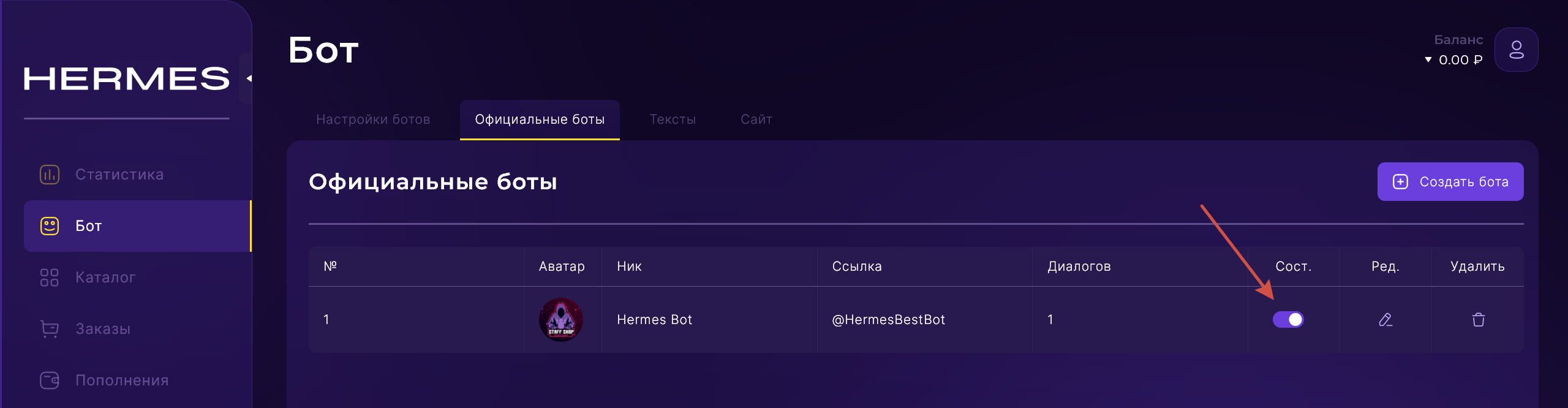 HERMES Wiki - Глобальная навигация по проекту — Teletype